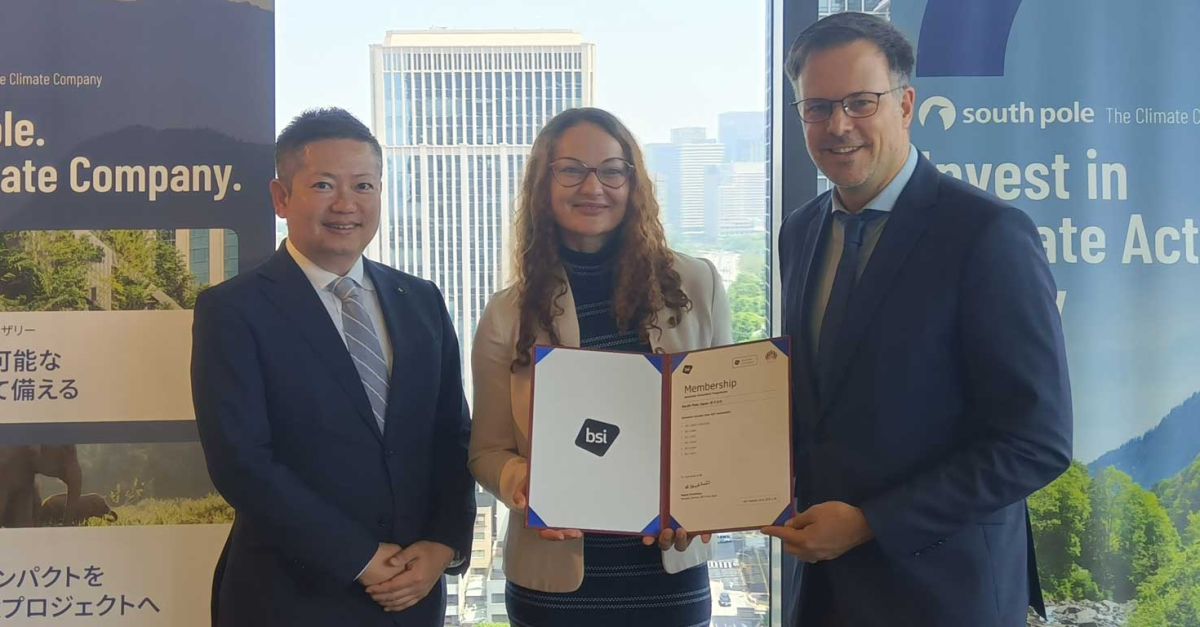 South Pole Japan Accredited as an Associate Consultant by BSI Japan
